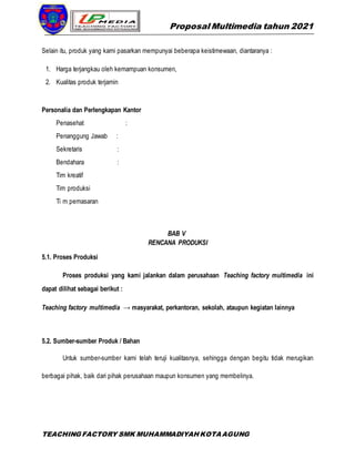 Proposal resmi tefa multimedia | DOCX