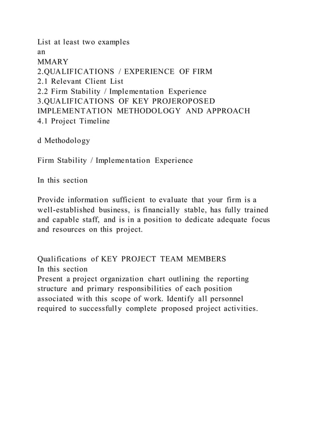 Proposal response template preparing the response to the rfp assi | DOCX