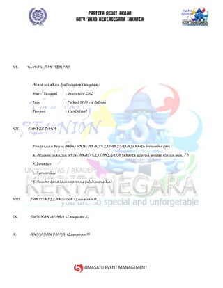 Proposal reuni akbar universitas kertanegara | DOCX
