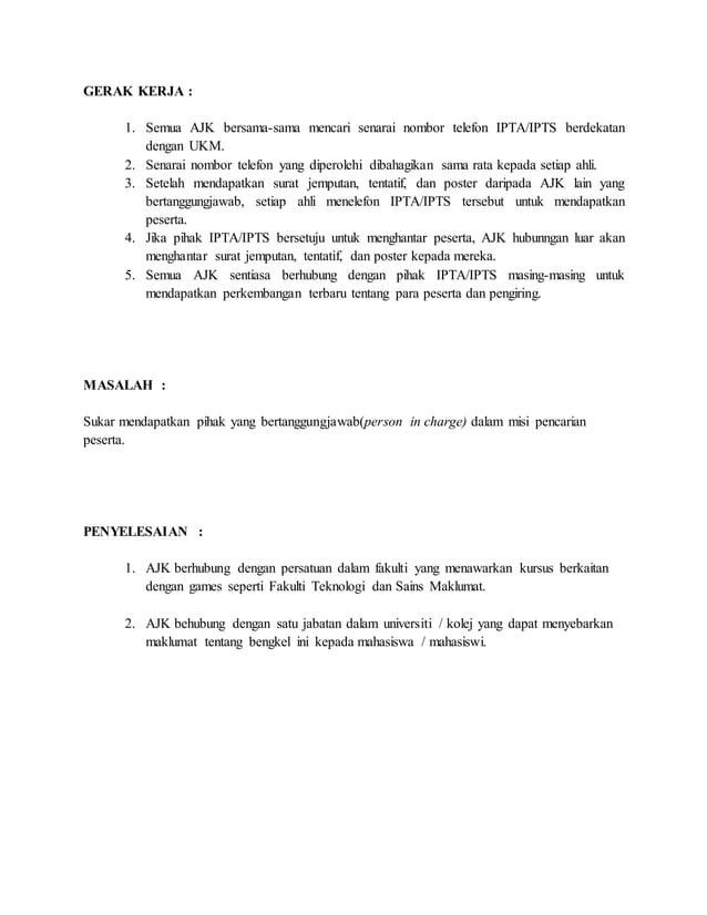 Proposal ringkas HBL | DOCX