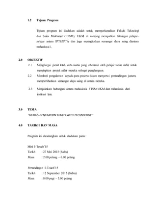 Proposal ringkas i-Touch'15 | PDF