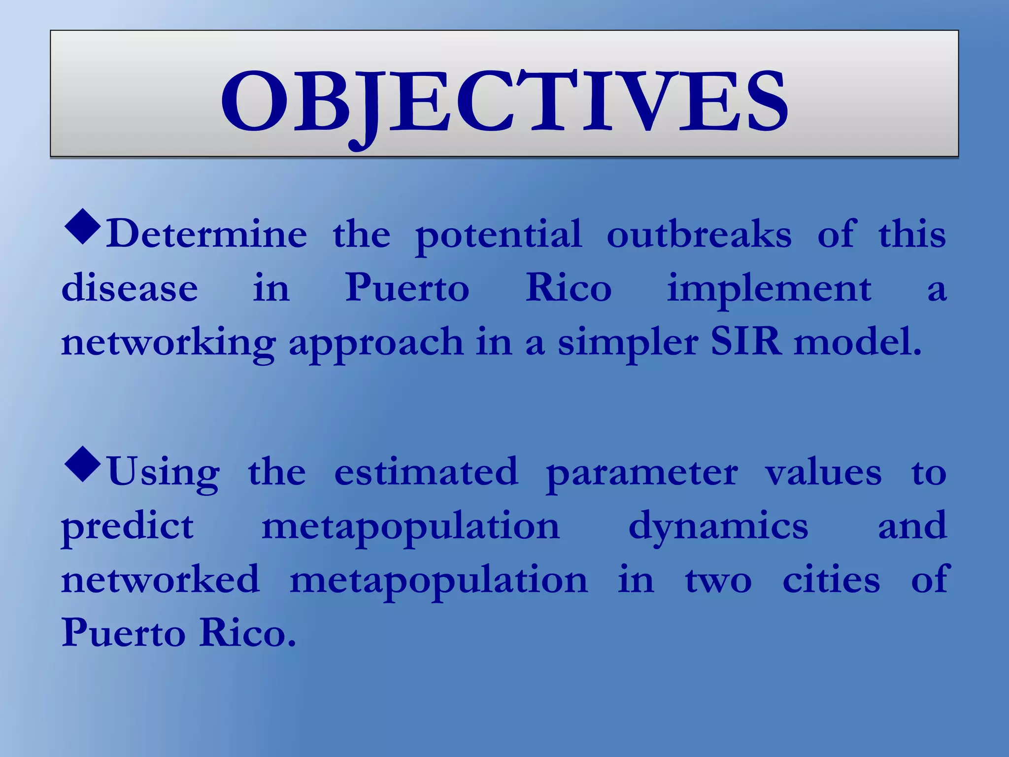 Avian flu Type A-H5N1 epidemiological model: Puerto Rico as a case ...