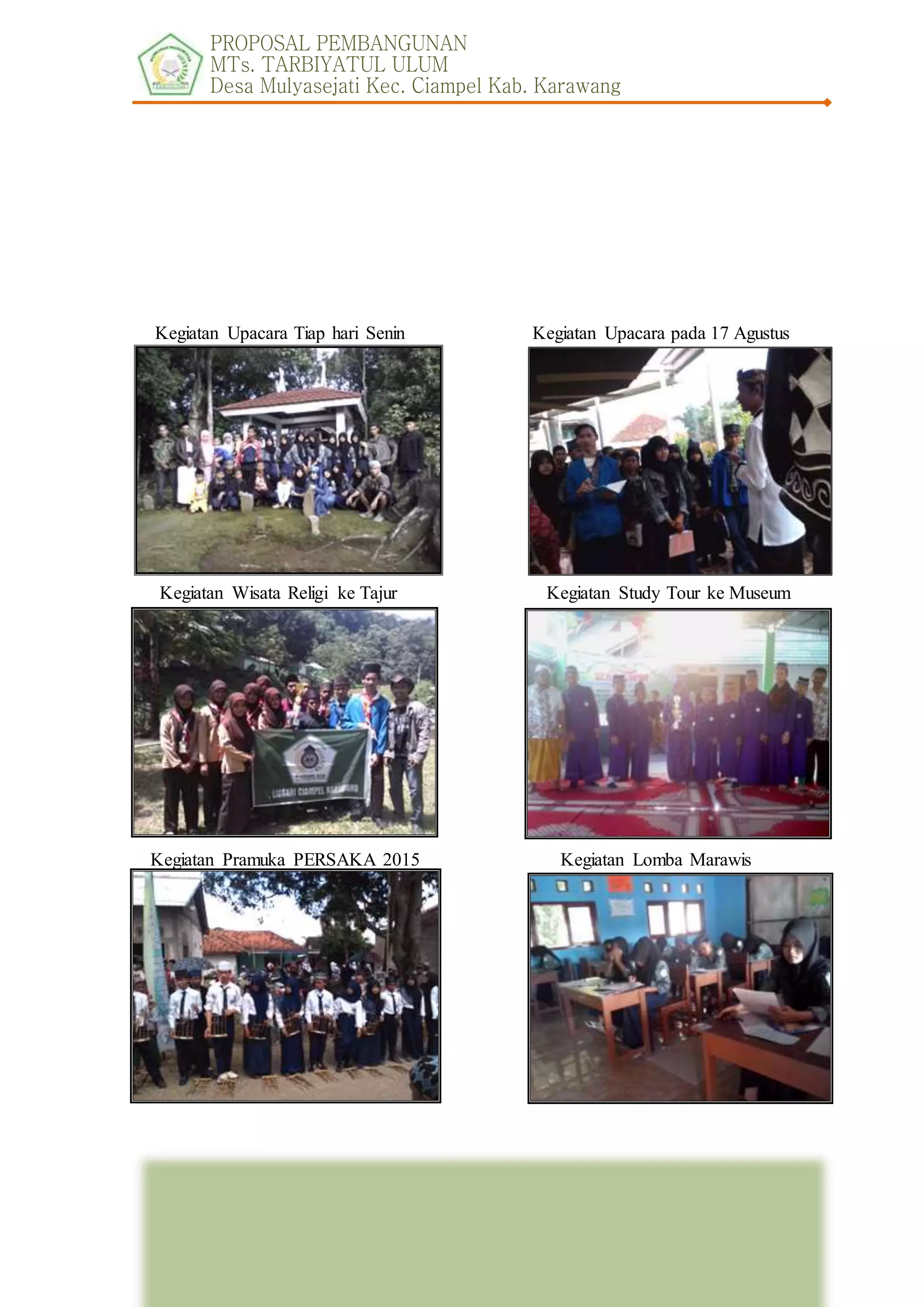 Proposal RKB MTs, Tarbiyatul Ulum Ciampel | PDF