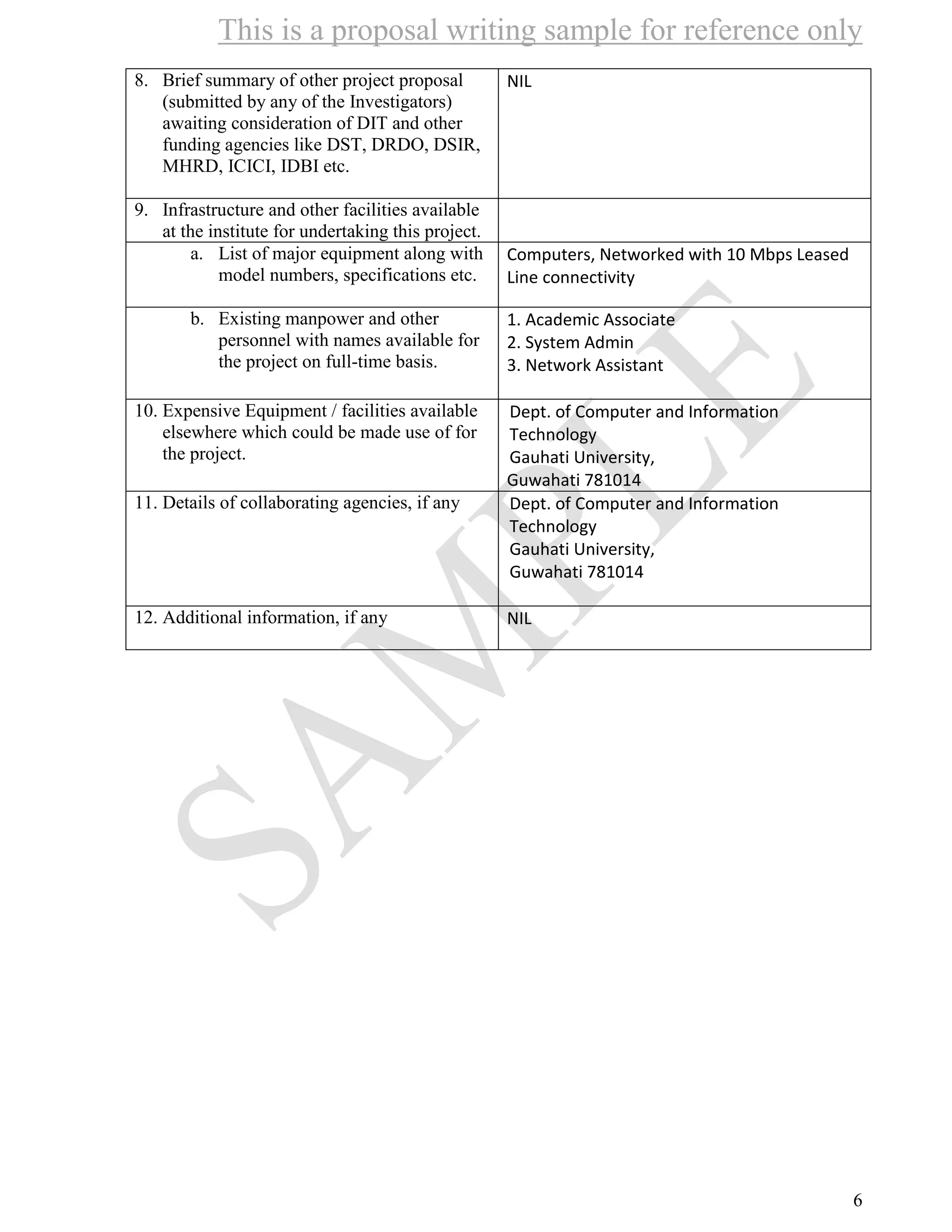 Proposal sample 1 | PDF