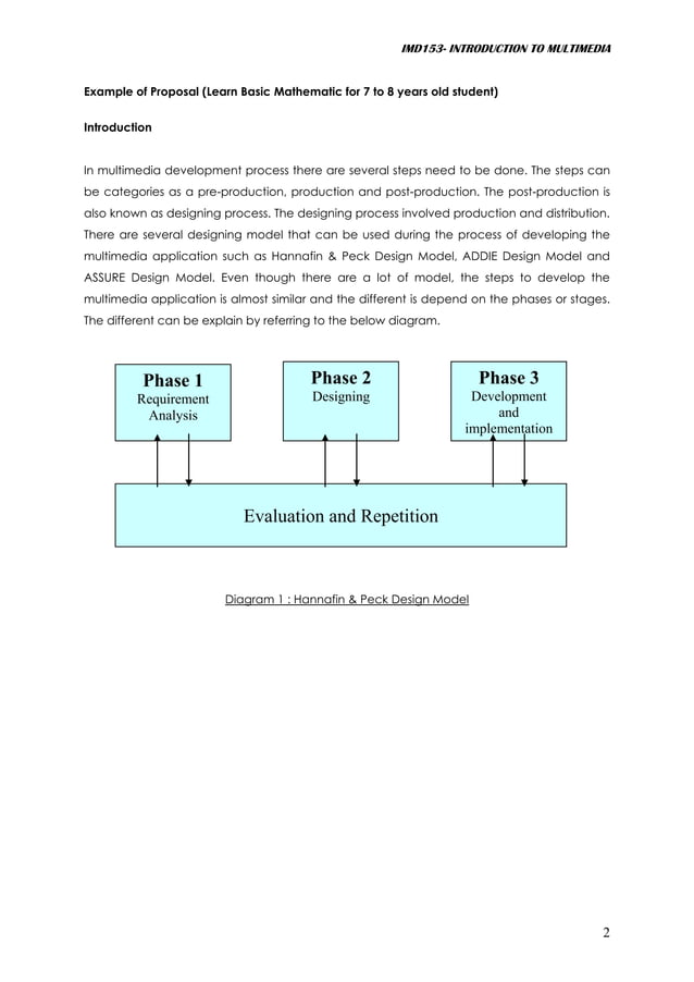 IMD153 Proposal Sample | PDF