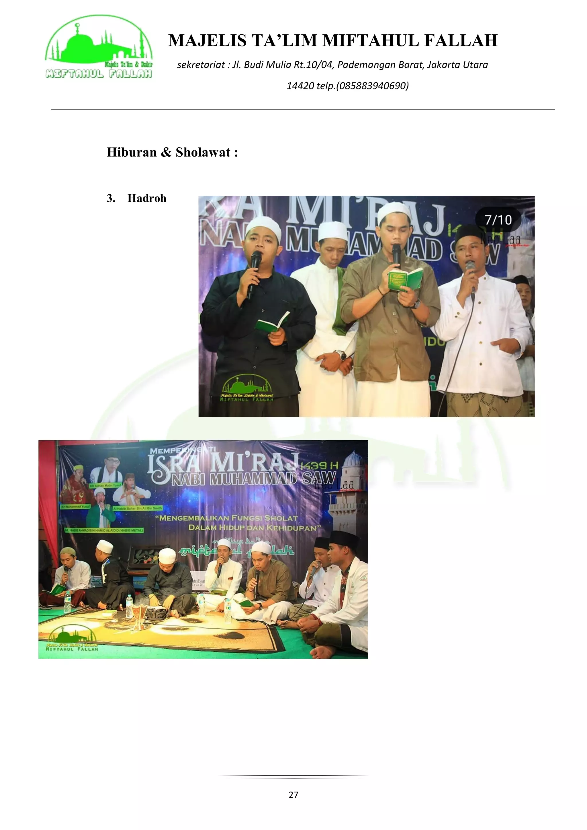 Proposal PHBI Isra Miraj & Santunan Anak Yatim Piatu 1440H | PDF