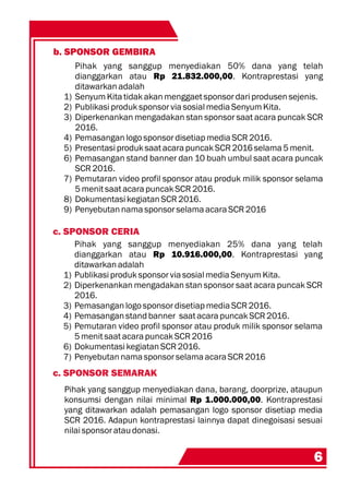 Proposal Senyum Ceria Ramadhan (SCR) Yayasan Senyum Kita | PDF