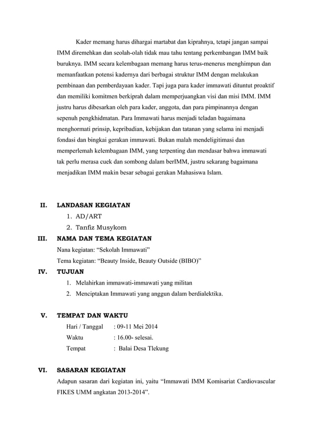 Proposal sekolah immawati fix | DOC