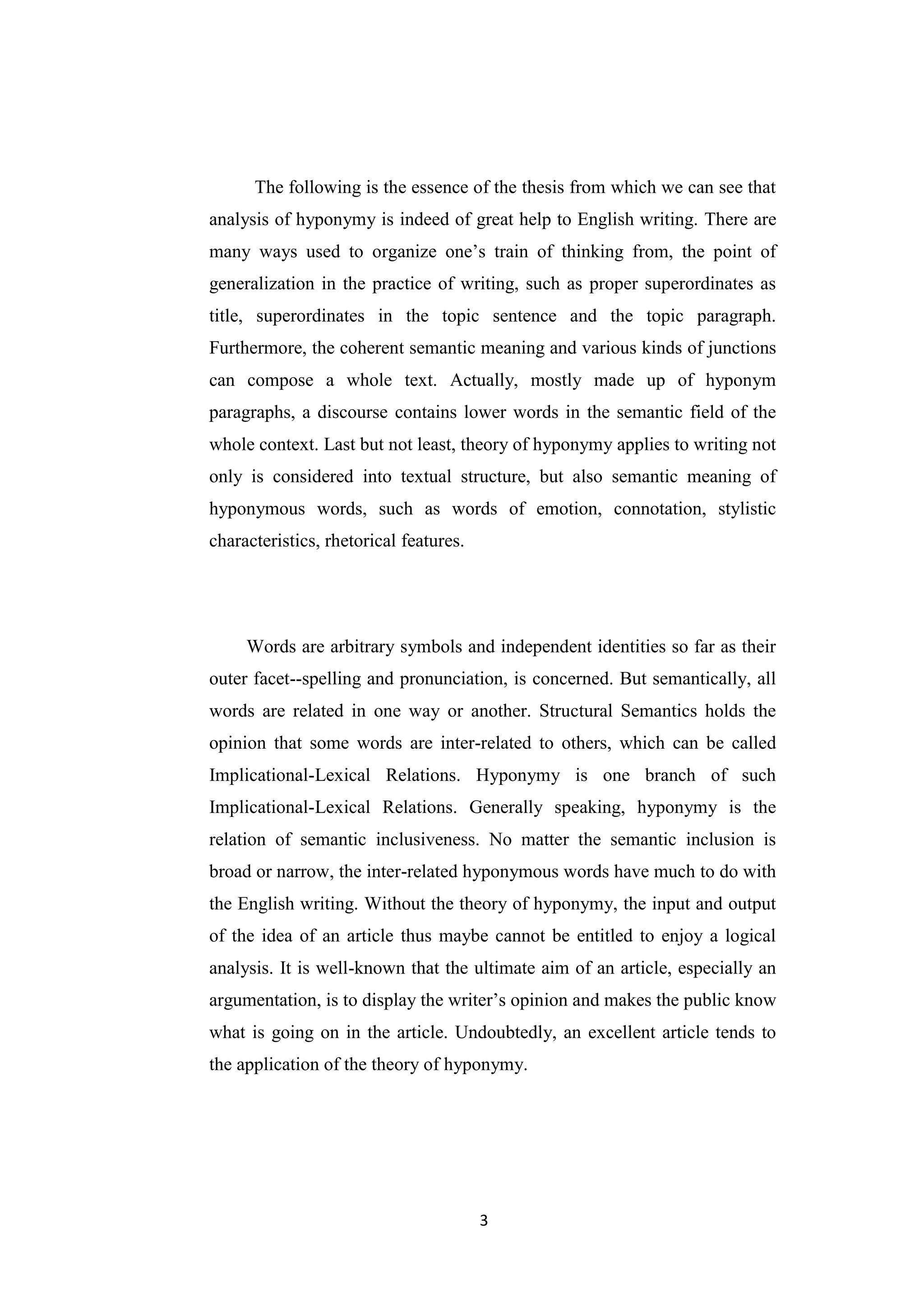 Proposal semantics hyponim | PDF