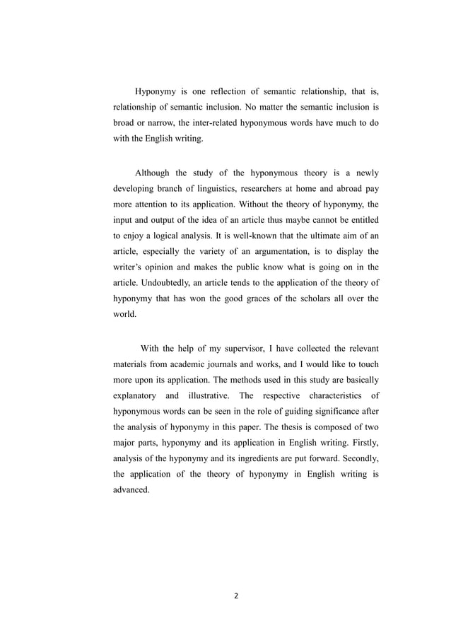 Proposal Semantics Hyponim Pdf