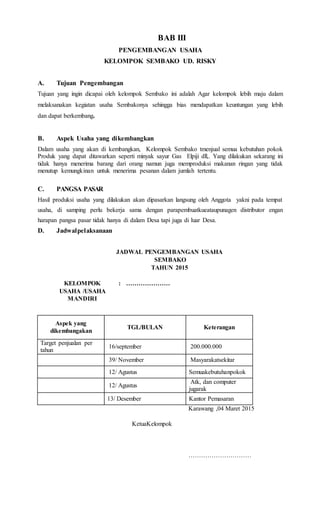 Proposal sembako ud_risky | DOCX