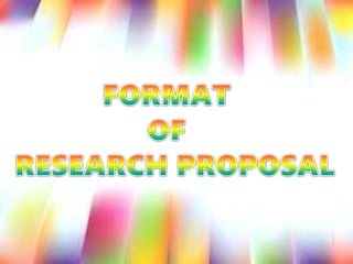 development of a research proposal | PPTX