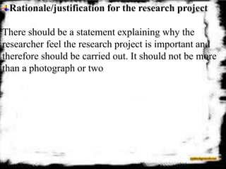 development of a research proposal | PPTX