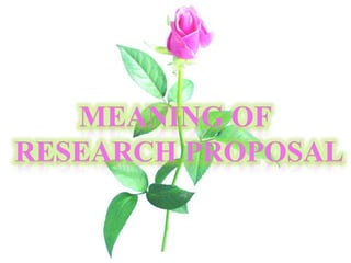 development of a research proposal | PPTX