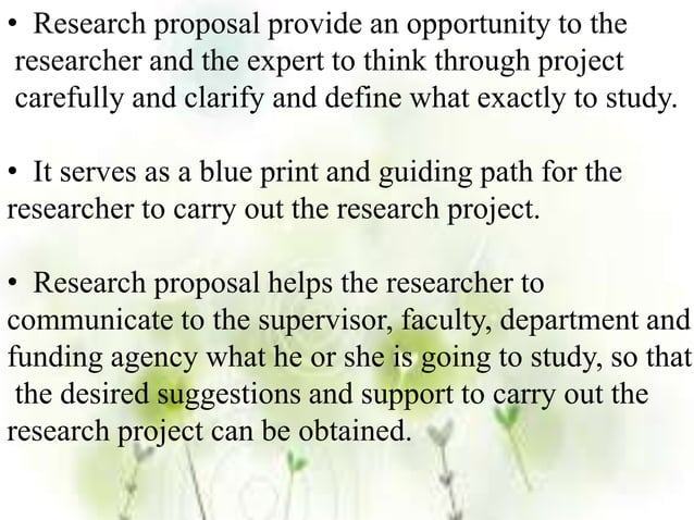 development of a research proposal | PPTX