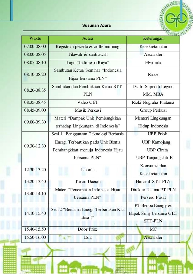 Susunan Acara Jalan Jalan - Delinewstv