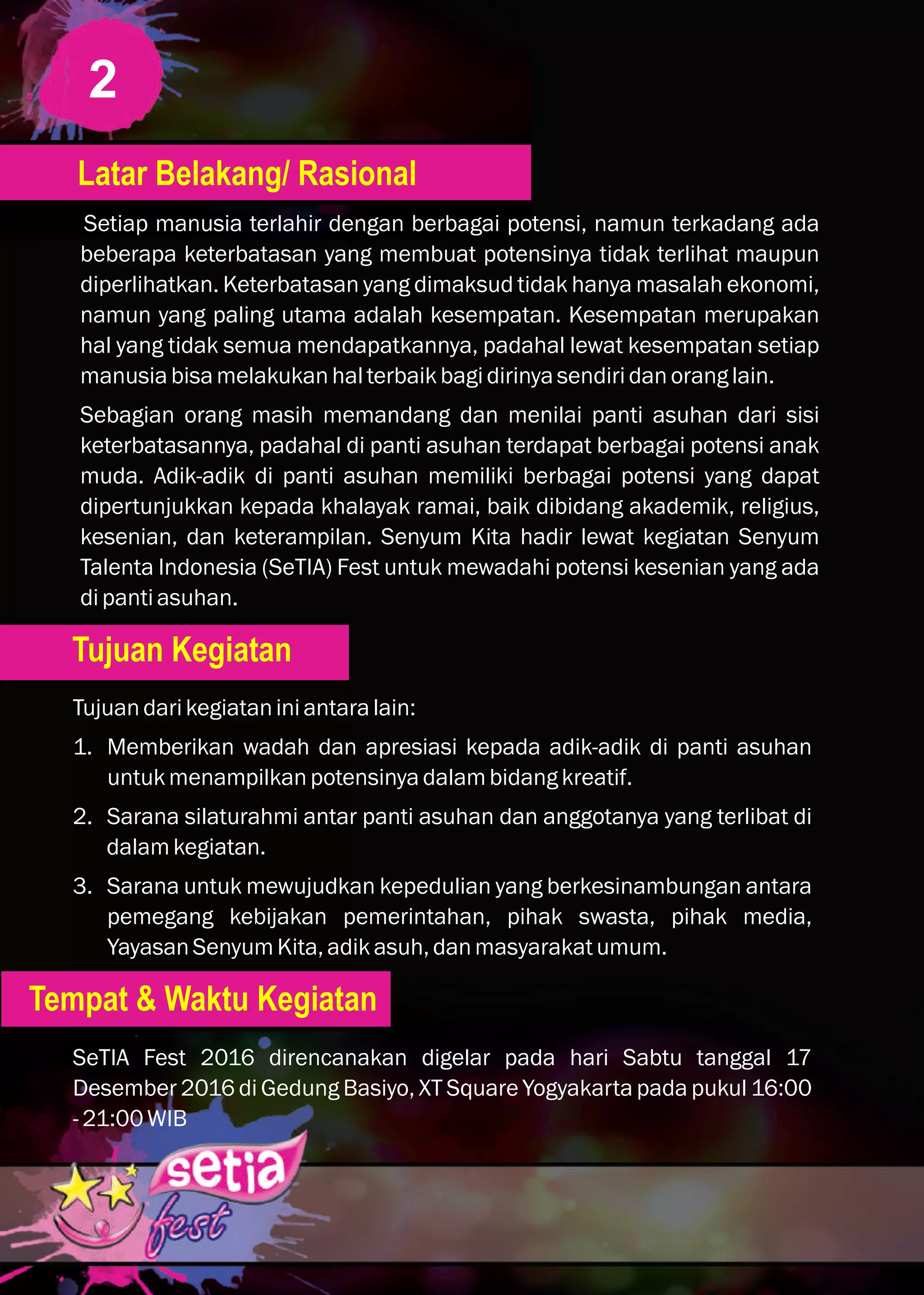 Proposal SETIAfest 2016 | PDF