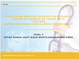 Sistem Informasi Manajemen Rumah Sakit | PDF