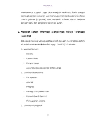 Proposal sim erte | PDF