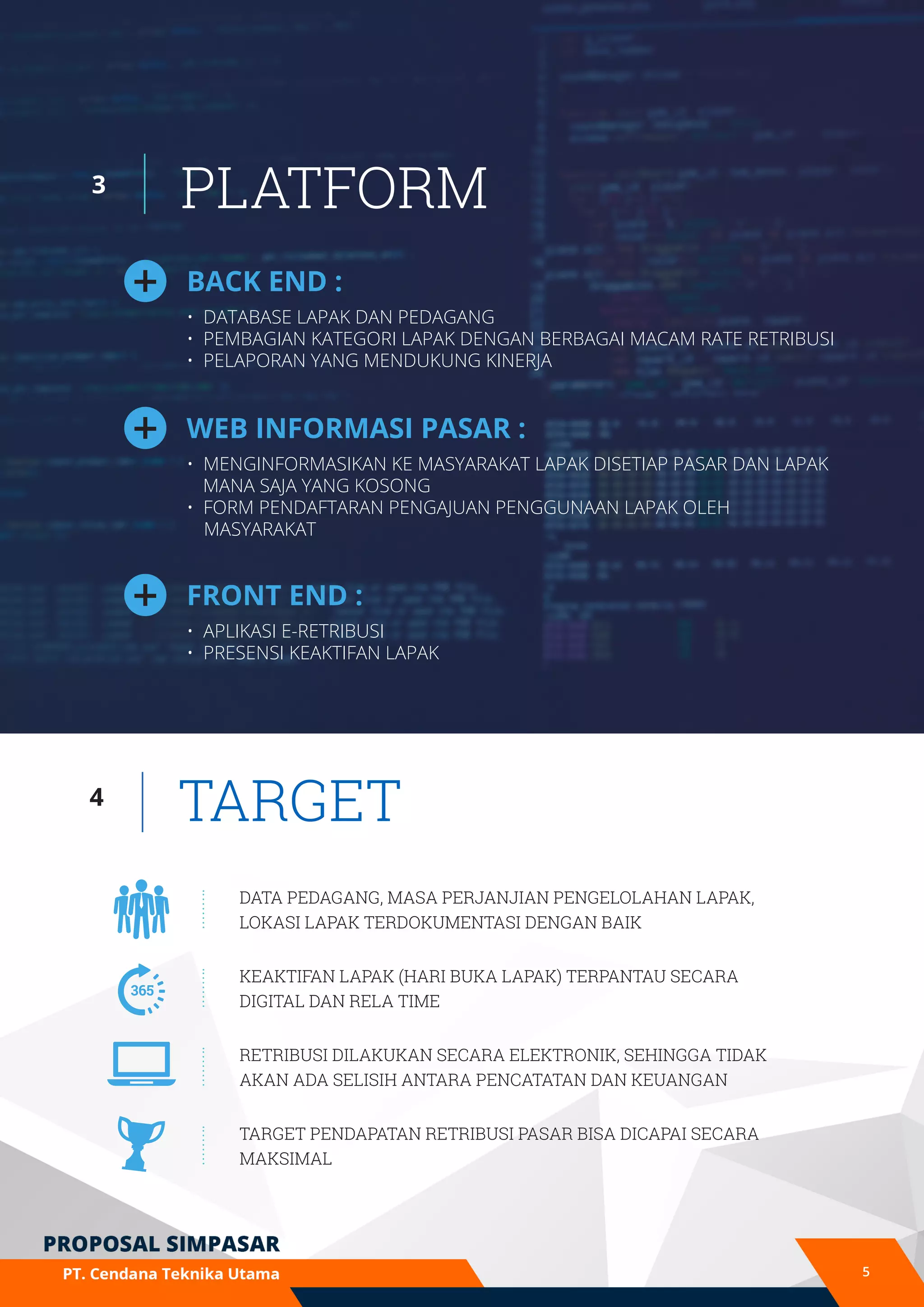 Proposal Aplikasi SIM Pasar | PDF