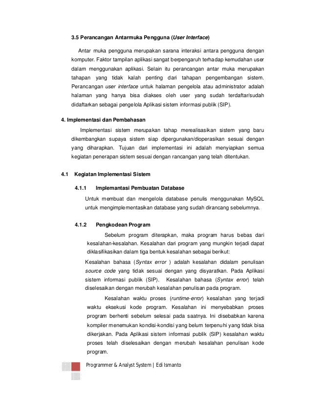 Lihat 13 Contoh Portfolio Project Aplikasi Sistem Informasi Publik Si ️