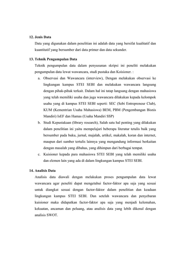 Proposal skripsi | DOC