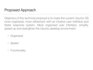 Ubuntu Proposal slides | PPT