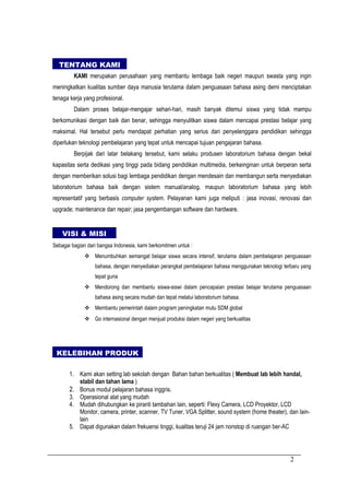 Proposal software lab bahasa | DOC