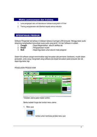 Proposal software lab bahasa | DOC