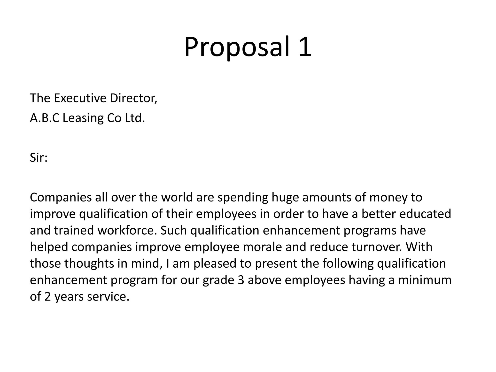 Proposal Practice Questions BCBS | PPT