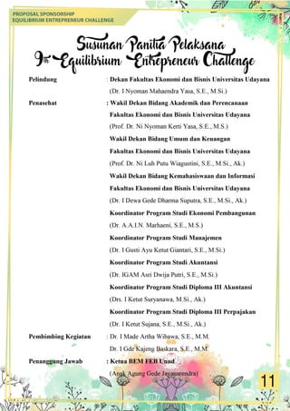 Proposal Sponshorship Equitech | PDF