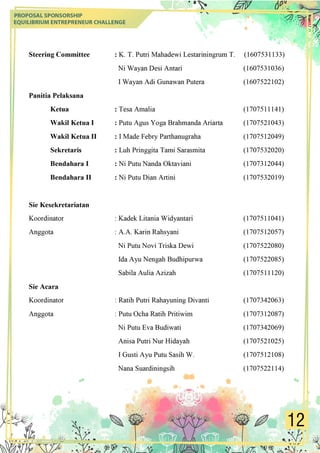 Proposal Sponshorship Equitech | PDF
