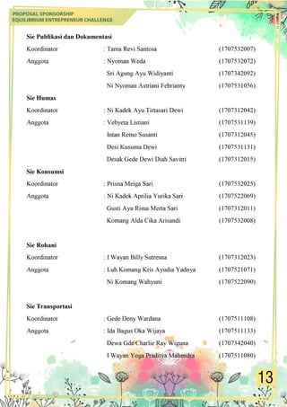 Proposal Sponshorship Equitech | PDF