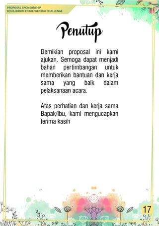 Proposal Sponshorship Equitech | PDF