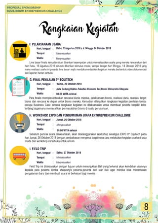 Proposal Sponshorship Equitech | PDF