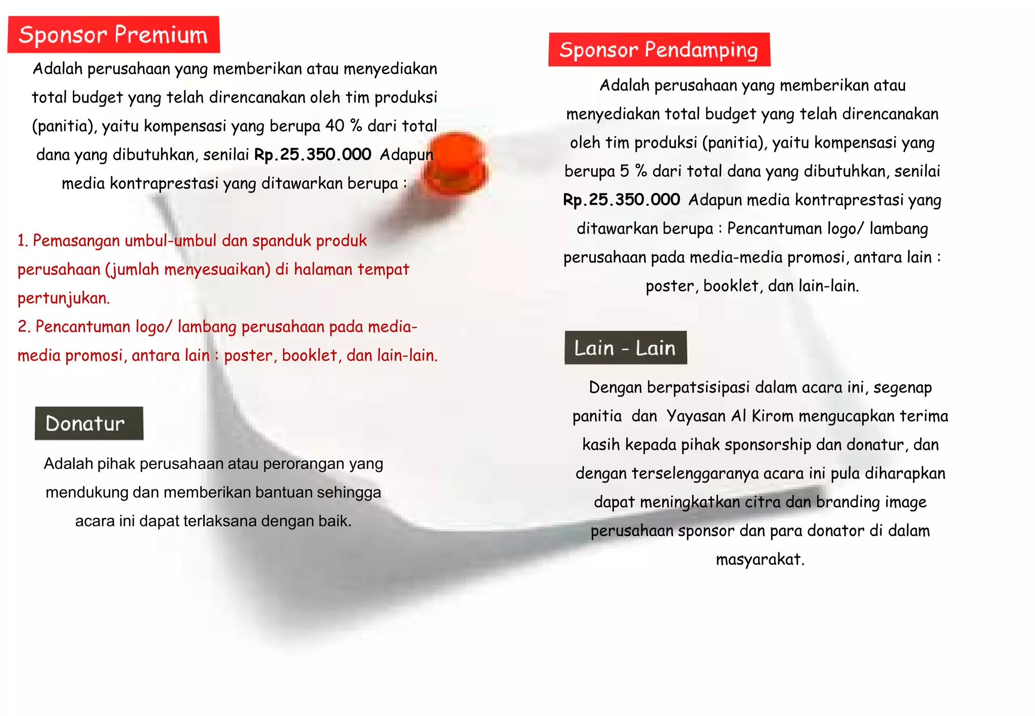 Proposal sponsor | PDF