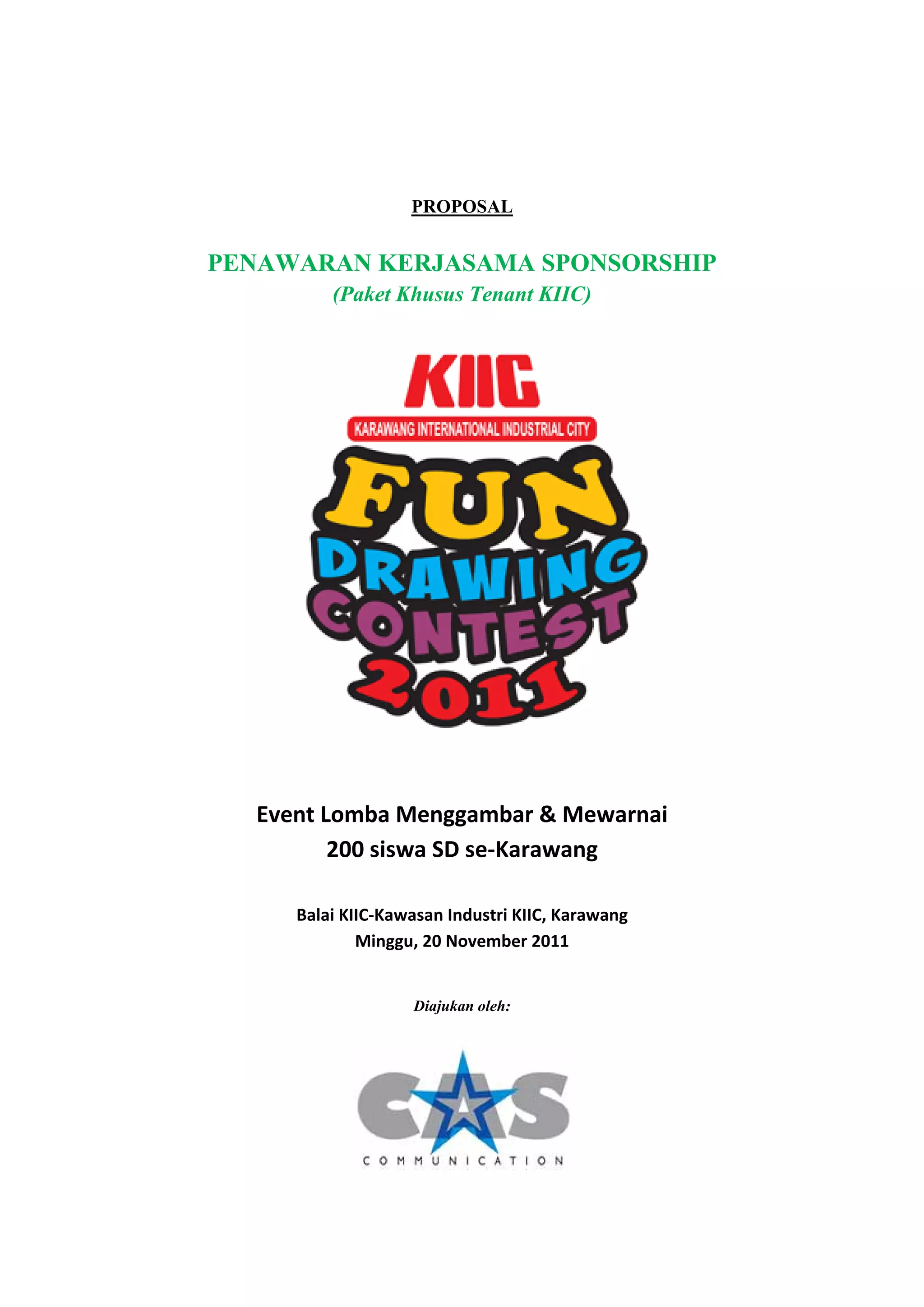 Proposal sponsorship fun drawing contest | PDF