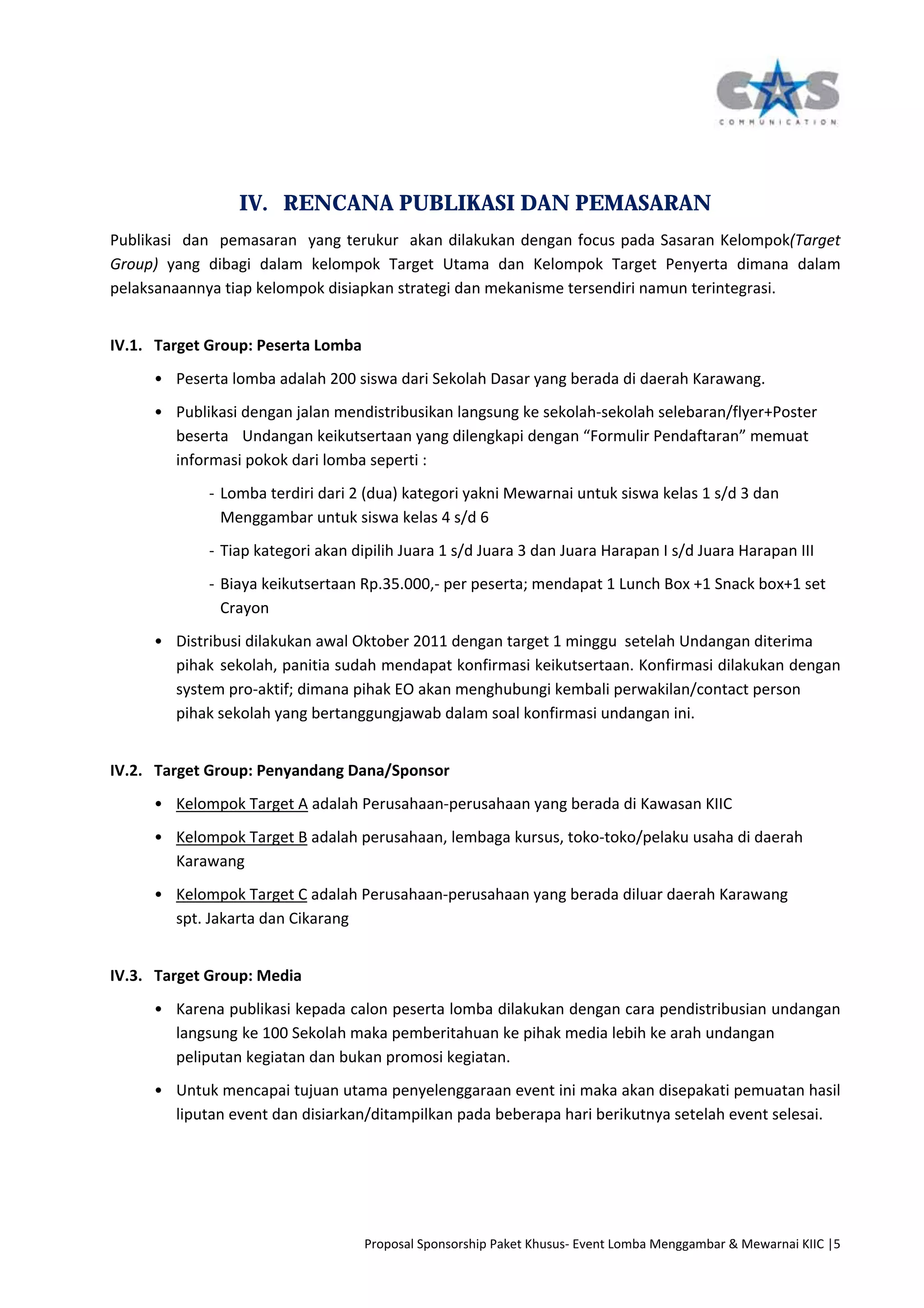 Proposal sponsorship fun drawing contest | PDF