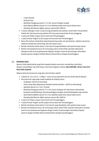 Proposal sponsorship fun drawing contest | PDF