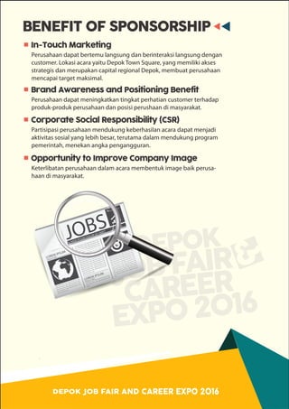 Proposal Sponsorship Job Fair Depok | PDF