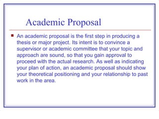 Proposals & Progress Reports | PPT