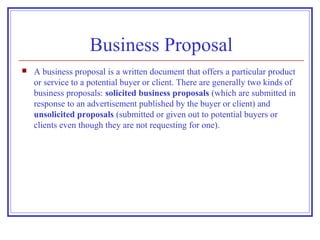 Proposals & Progress Reports | PPT