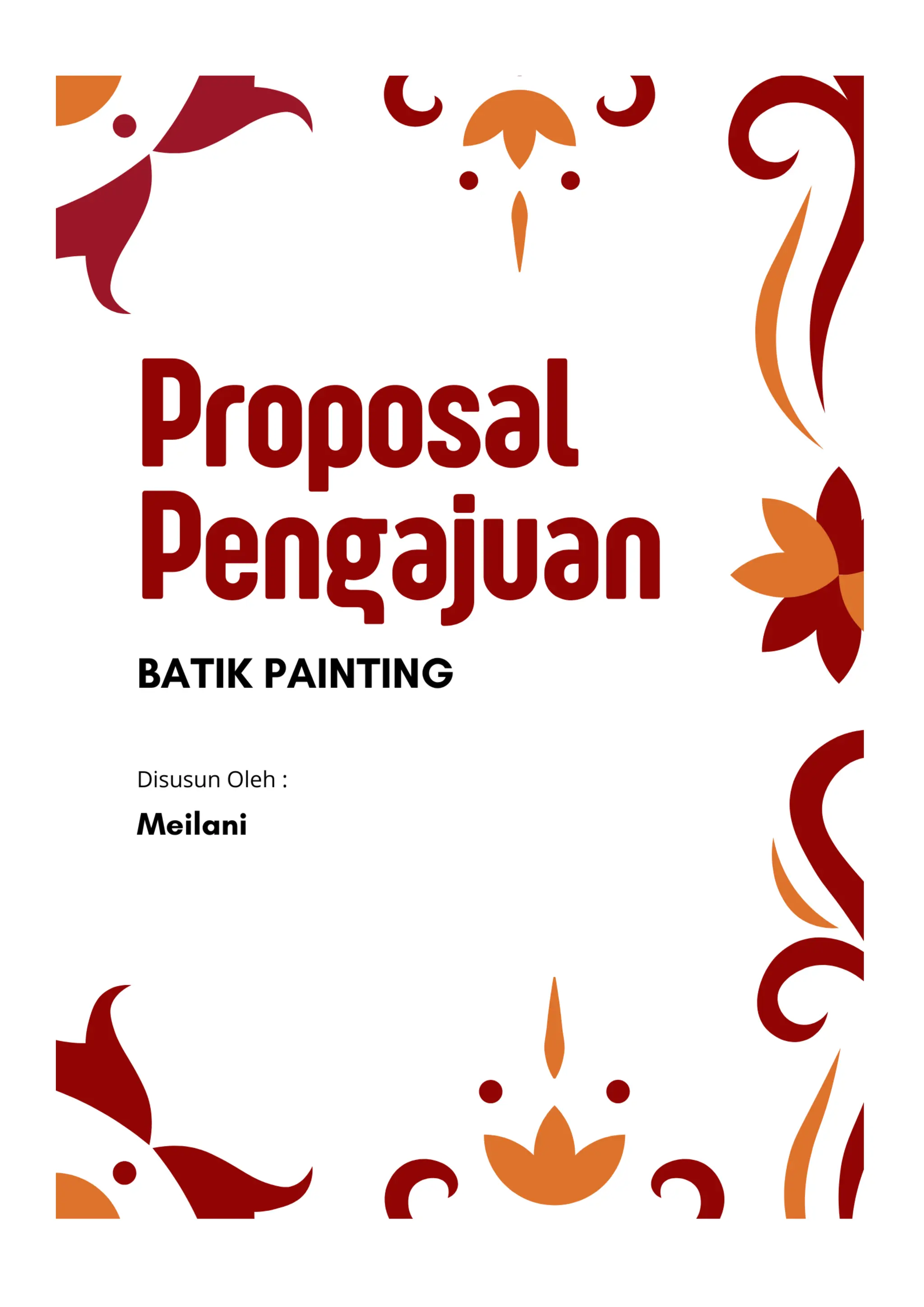 Proposal Pengajuan Stand Batik Painting at Bintan | PDF