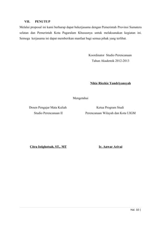 Proposal studio ii | DOC