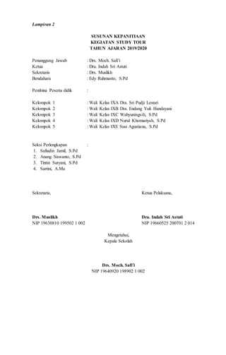 Proposal study tour | DOC