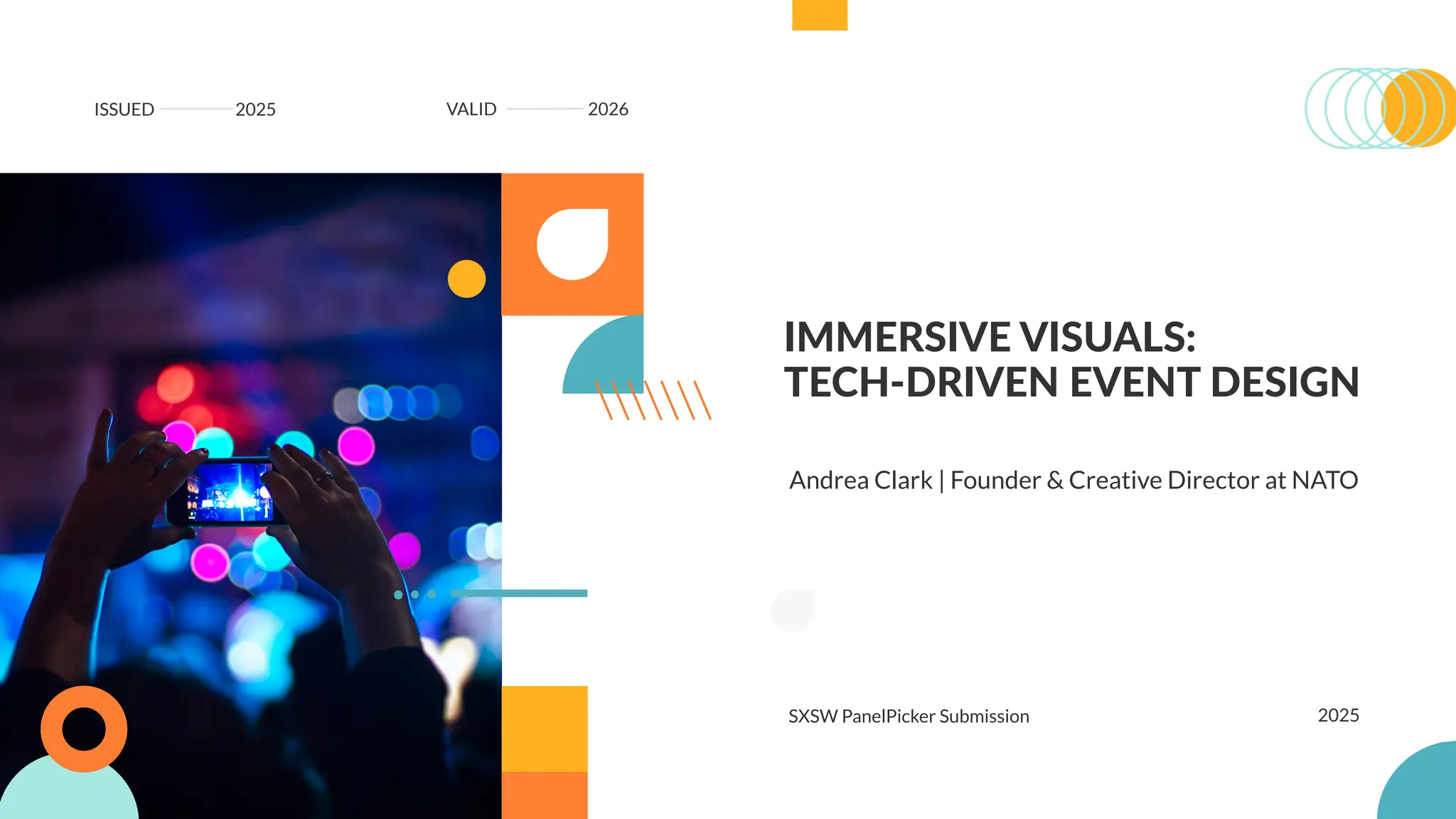 SXSW - PanelPicker Proposal by Andrea Clark | PDF