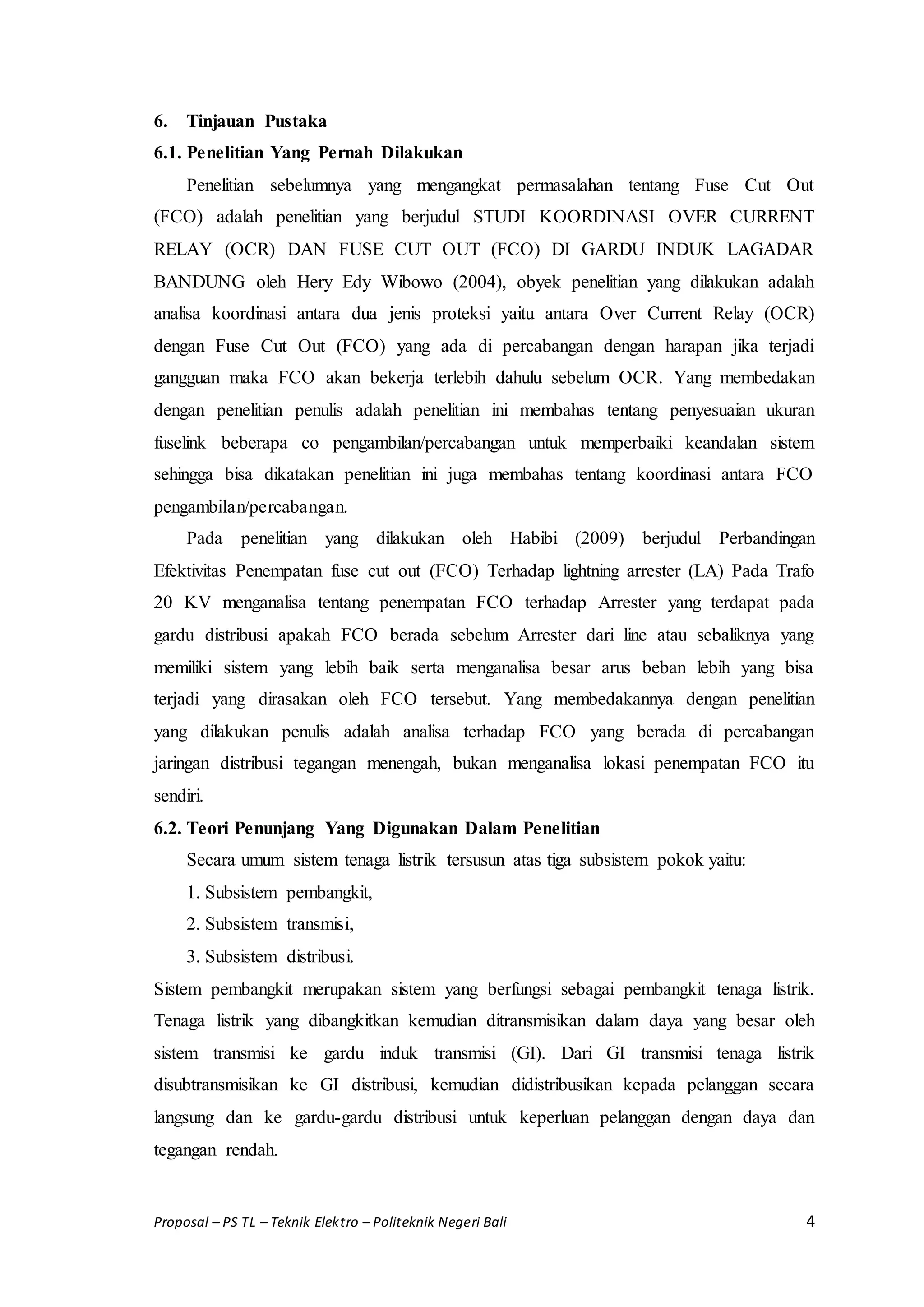 Contoh Proposal Tugas Akhir D3 | DOC