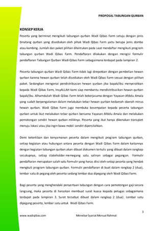 Proposal Tabungan Qurban | DOCX