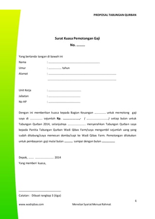 Proposal Tabungan Qurban | DOCX