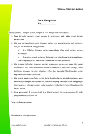 Proposal Tabungan Qurban | DOCX